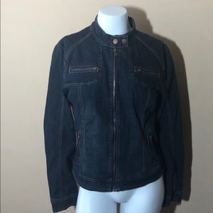 Baccini Jackets & Coats | Cap Sleeve Thick Denim Jean Jacket M | Poshmark